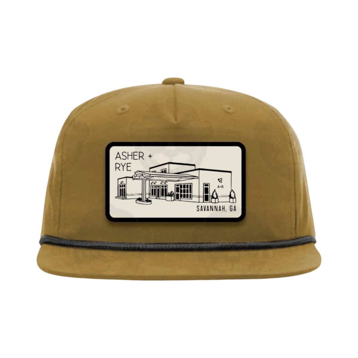 Asher + Rye Woven Patch Grandpa Hat