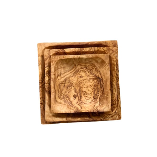 Set of 3 Olive Wood Dishes – Asher + Rye
