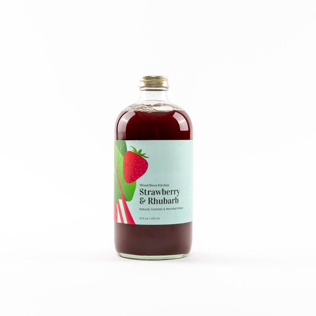 Strawberry & Rhubarb Mixer, 16 fl oz – Asher + Rye